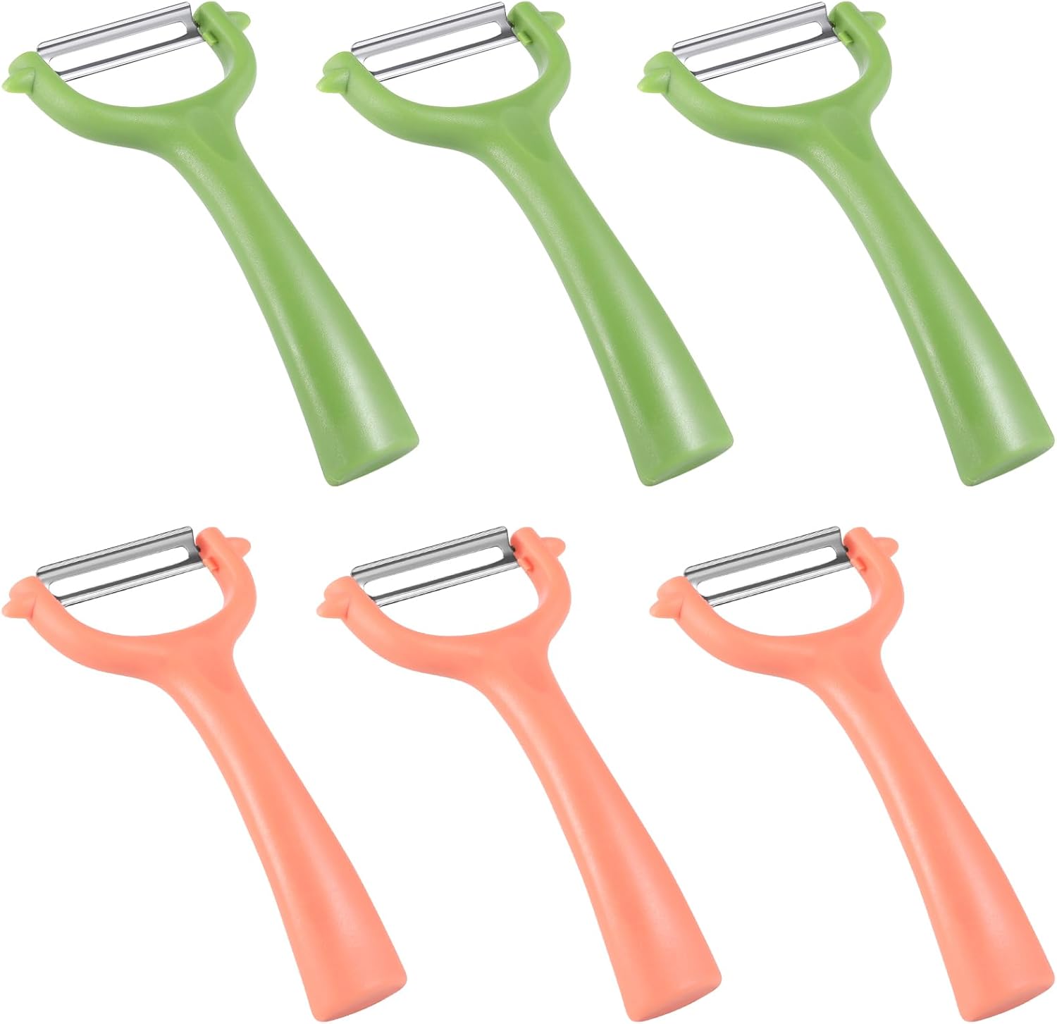 Amazon.com: Veefos 6-Pack Potato Peelers for Kitchen, Vegetable Peelers set Stainless Steel ...
