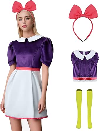 Amazon.com: Poboola Daisy Duck Costume For Adult Mouse Friends Dress ...