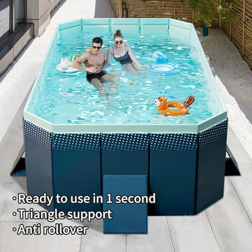 ANLJNCC Oversized Thickened Large Blow Up Pool for Adults, Inflatable ...