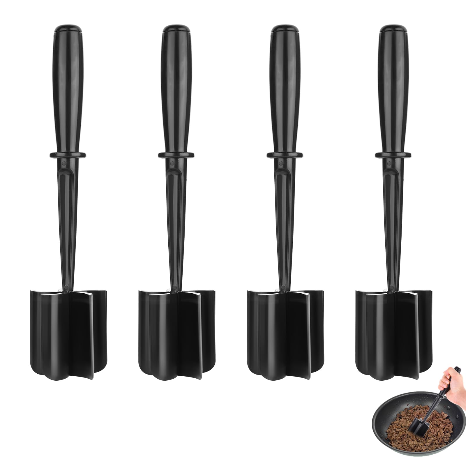 Amazon.com: 4 Pack Meat Chopper for Hamburger, Upgrade Meat Chopper ...