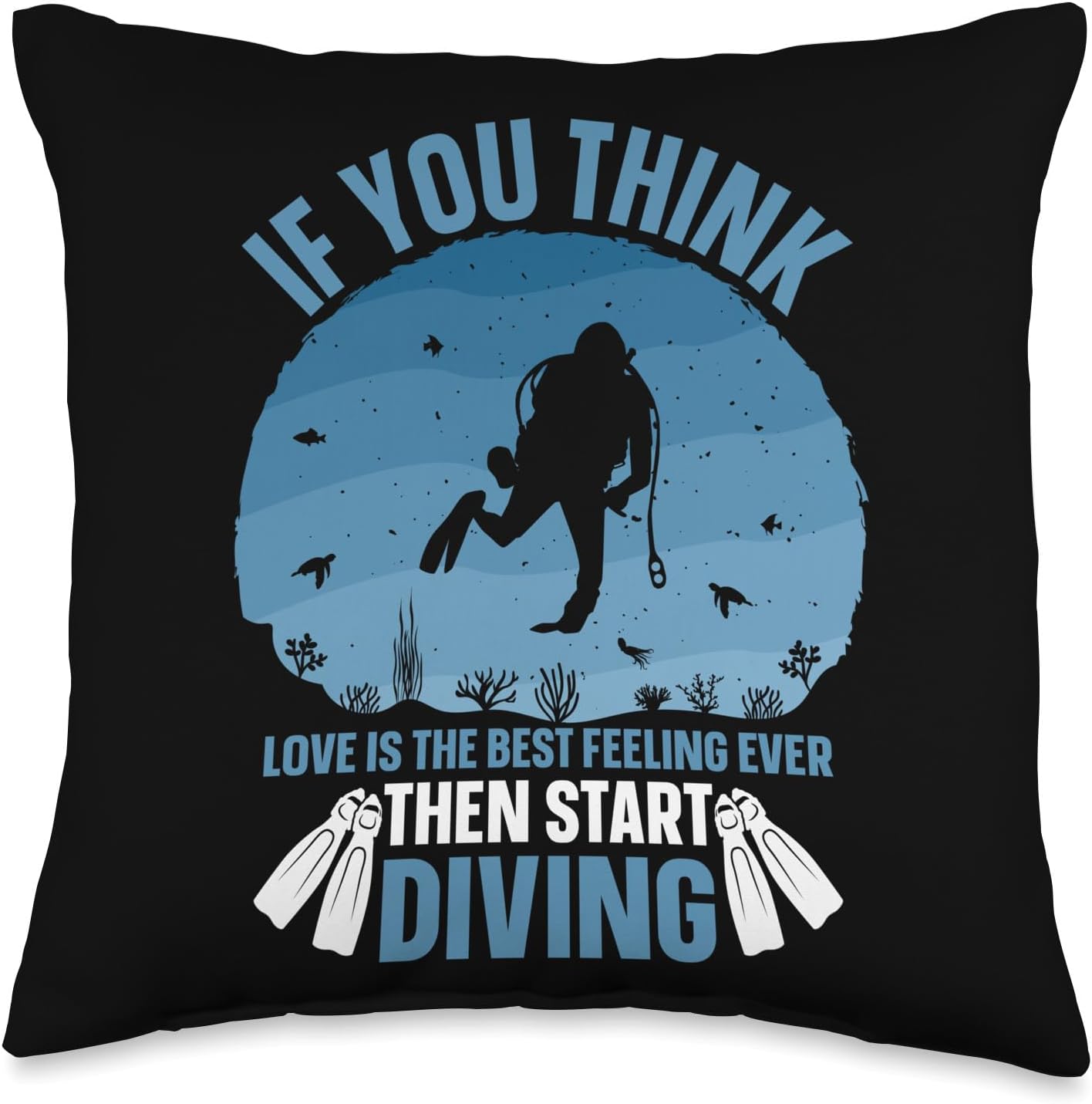 Amazon.com: Scuba Diving Underwater Professional Scuba Diver Throw ...