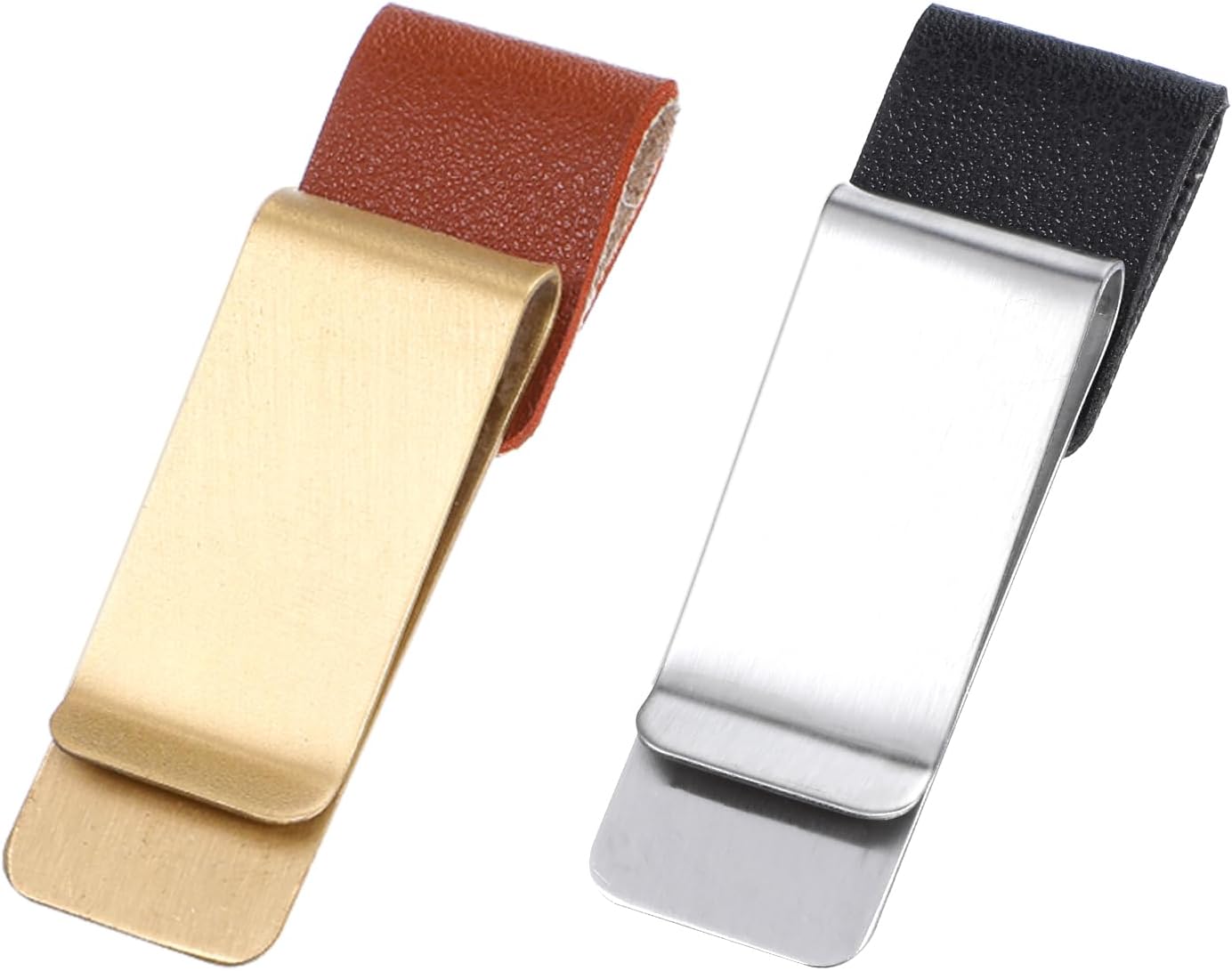 2 Pcs Pen Loop for Notebook, PU Leather Retro Pen Clips Metal Pen Loop ...