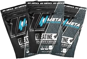 Creatina *Paquete 3 Piezas* Meta Nutrition Monohidratada Creatine ...