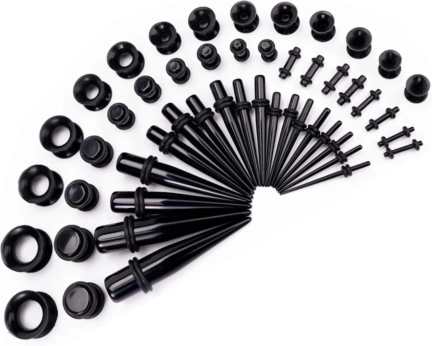 Amazon.com: LLGLTEC Ear Stretching Kit 50 Pieces 14G-00G Ear Gauges ...