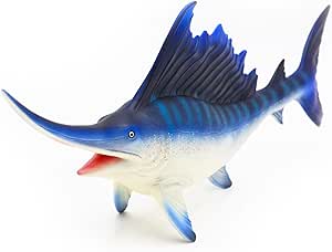 Amazon.com: Gemini&Genius Sea Life Sailfish Action Figure Soft Rubber ...