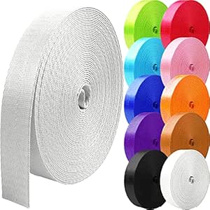 Grosun 50 Yards Nylon Webbing 1 inch 1.5 inch 2 inch Nylon Strap ...
