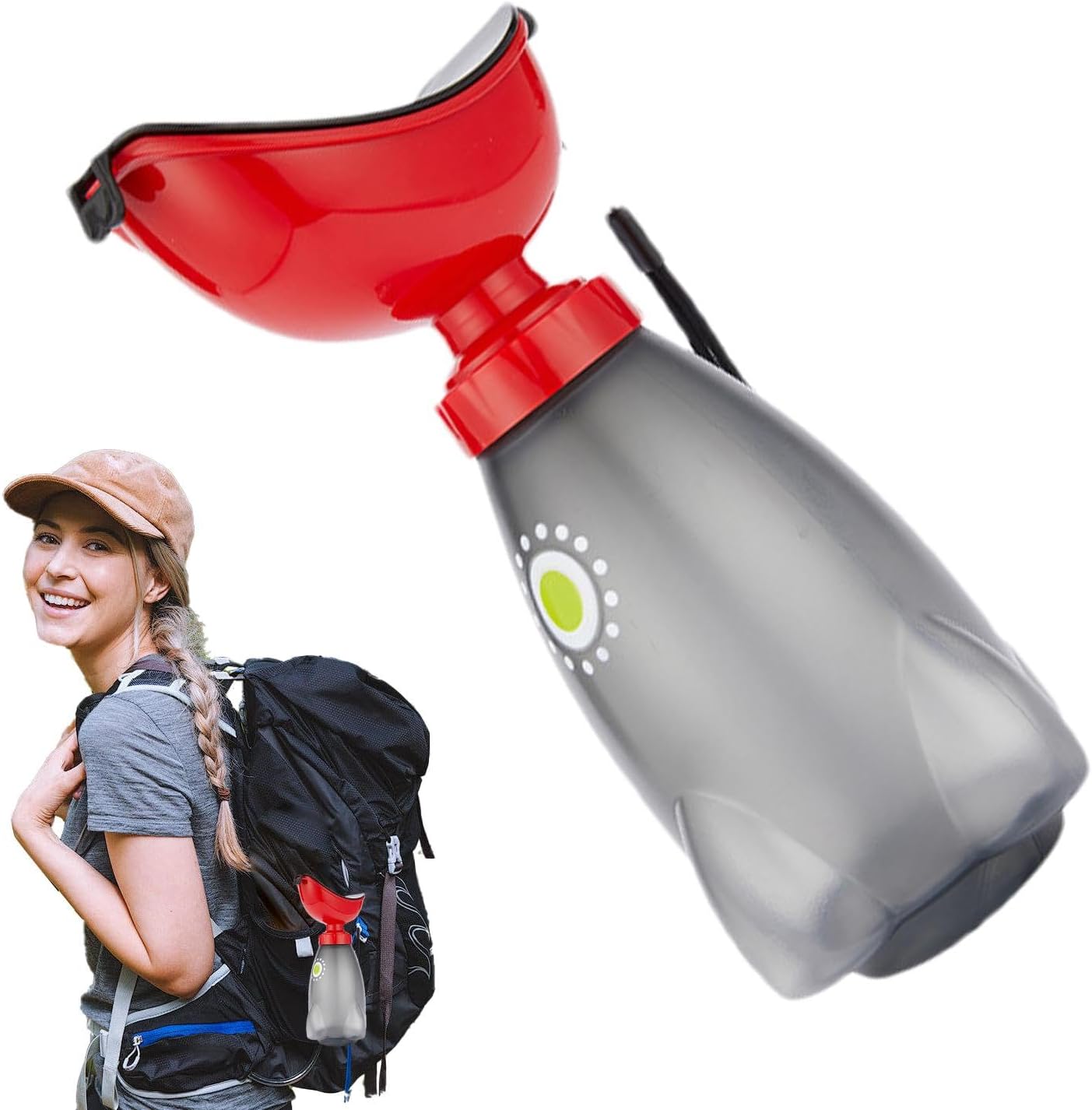 Amazon | 600mlしびん 尿瓶・採尿器男性女性用尿収集器有ボトル蓋と漏斗 携帯トイレ介護尿器 尿量観察 漏れ防止 尿収集器 防臭カバー付き しびん 排尿ボトル 男性用 ポータブル ...