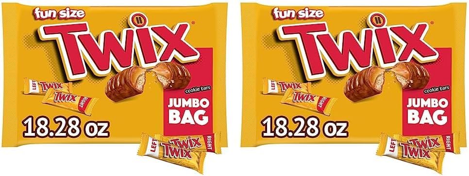 Amazon.com : TWIX Fun Size Caramel Cookie Chocolate Candy Bars - 18.28 ...