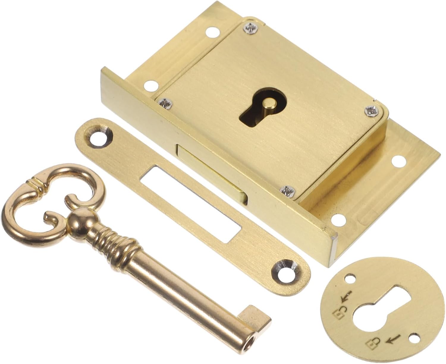 Amazon.com: CHILDWEET 1Set Retro Brass File Cabinet Lock with Key ...
