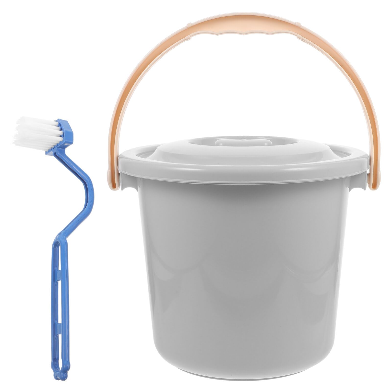 Buy NOLITOY Urinal Chamber Pot with Lid and Handle Plastic Spittoon ...