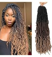 Amazon.com : Pink Locs 7 Packs Faux Locs Crochet Hair 14 Inch New Soft ...