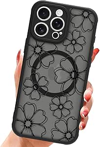 Amazon.com: Jefonha Magnetic for iPhone 14 Pro Case, [Compatible with Magsafe] Floral Flower ...