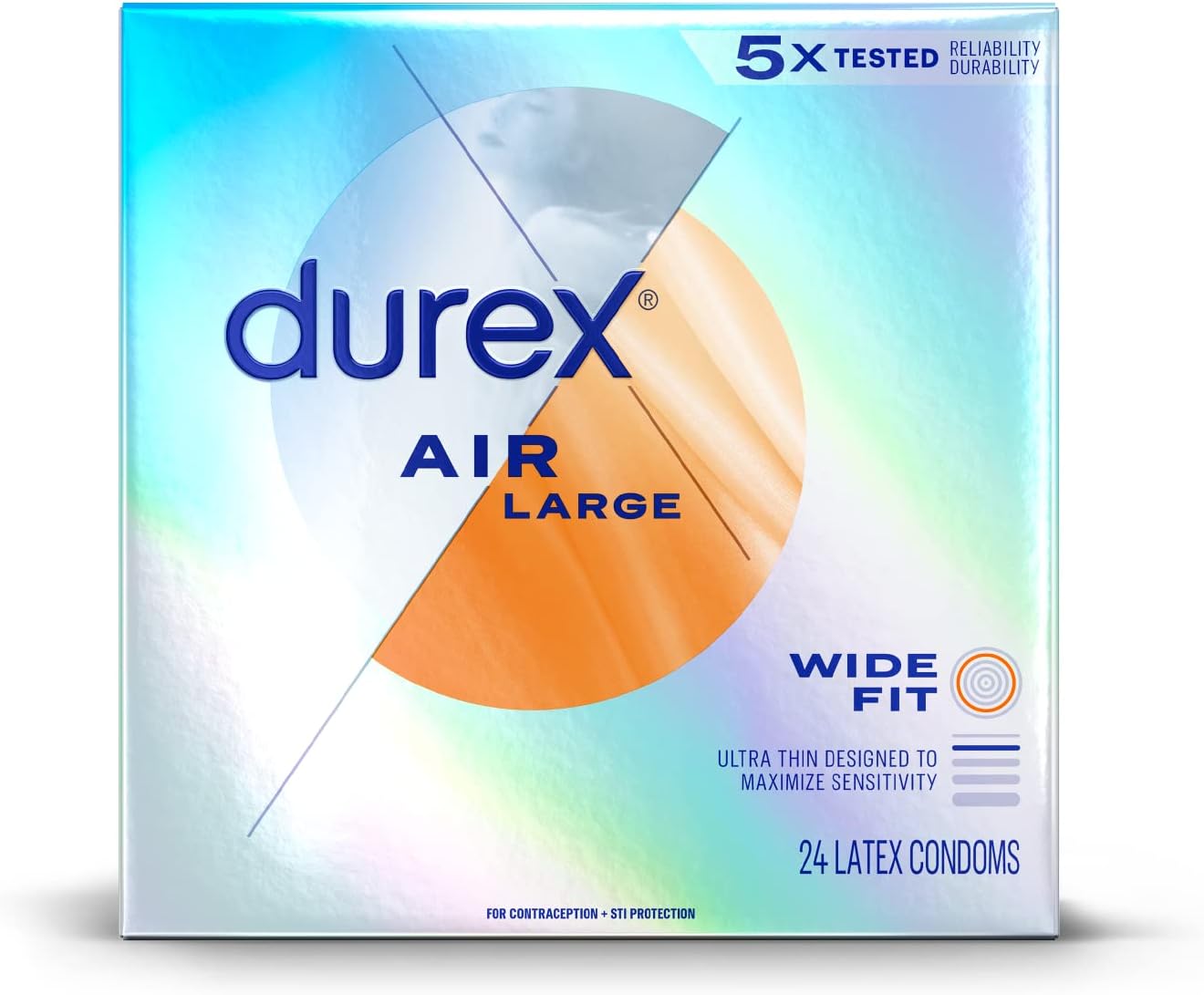 Amazon.com: Durex Air Condoms Extra Thin, Transparent Natural Rubber ...