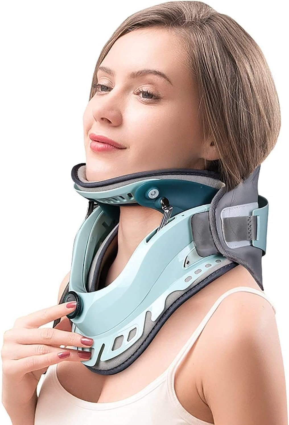 JLASDR Neck support protection Neck Brace Collar Cervical Traction ...