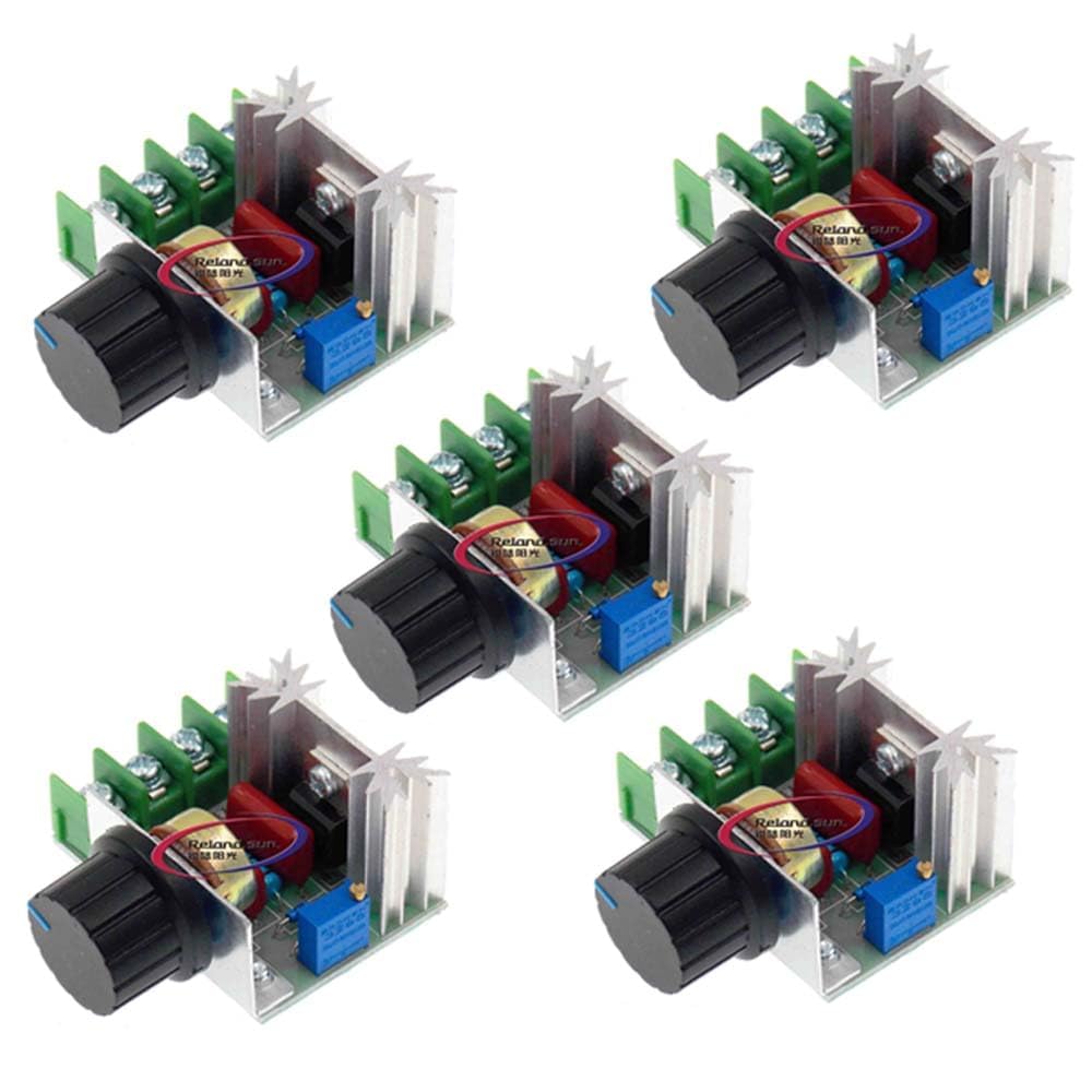 5PCS 25A PWM AC Motor Speed Control Controller 2000W Variable Voltage ...