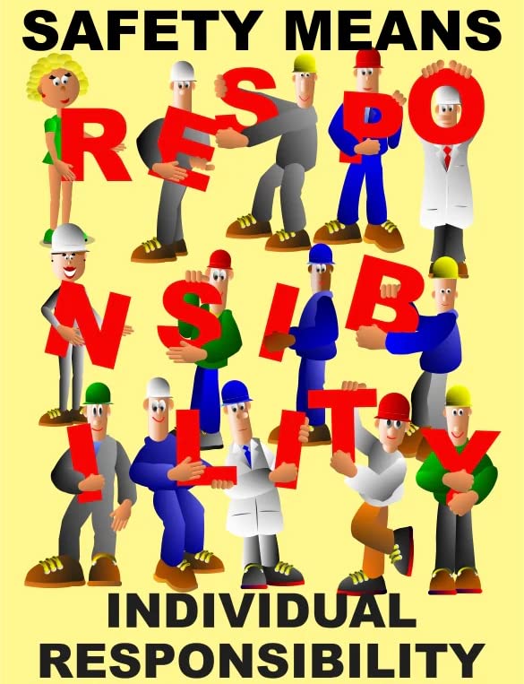 Safety Means Individual Responsibility Sign Sticker, Waterproof Sticker ...