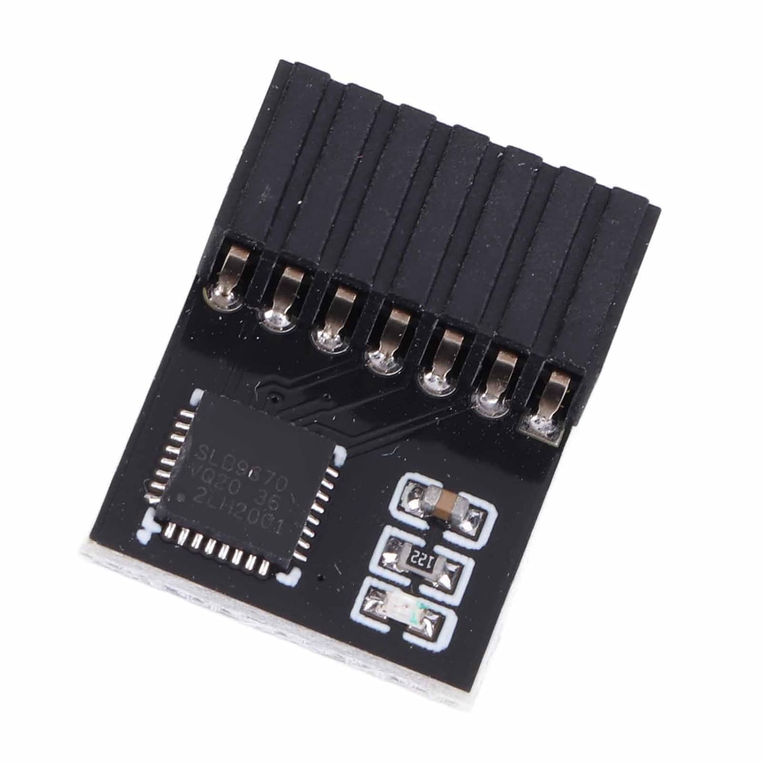 TPM 2.0 Module, Black PCB 14Pin SPI TPM 2.0 Encryption Security Module ...