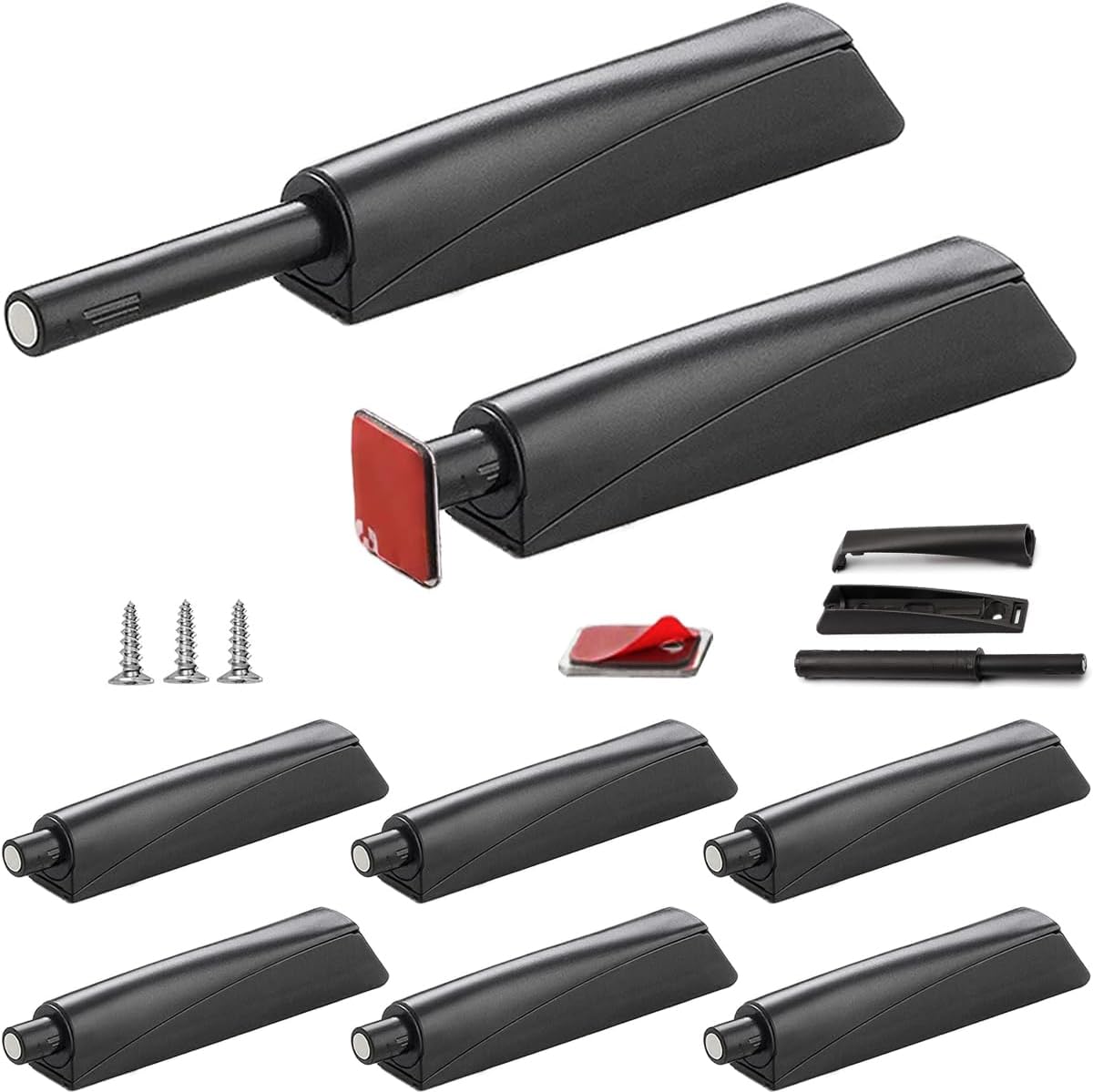 Push to Open Door Latch Cabinet Hardware CBRIVE 8 Pack Push Latches ...