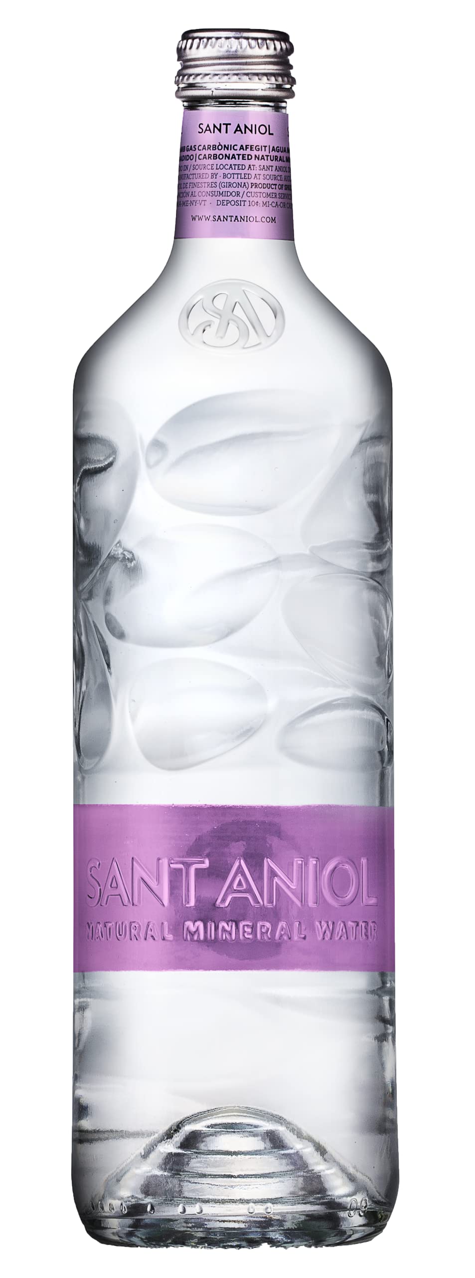 Buy Sant Aniol Carbonated Natural Mineral Water | 750ml Glass bottle | Sparkling Water | (Pack ...