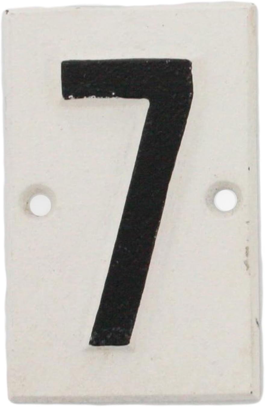 Amazon.com: HomArt Cast Iron Decorative Sign, Number 7 : Home & Kitchen