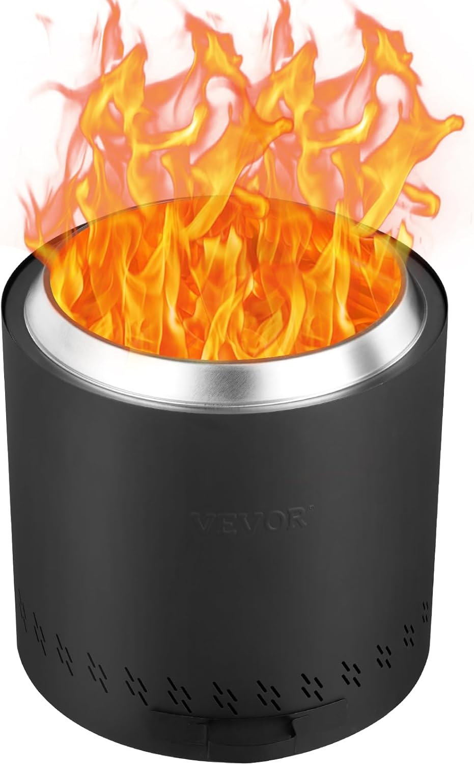 Amazon.com : VEVOR 15.8 inch Smokeless Fire Pit Stove Bonfire, Wood ...