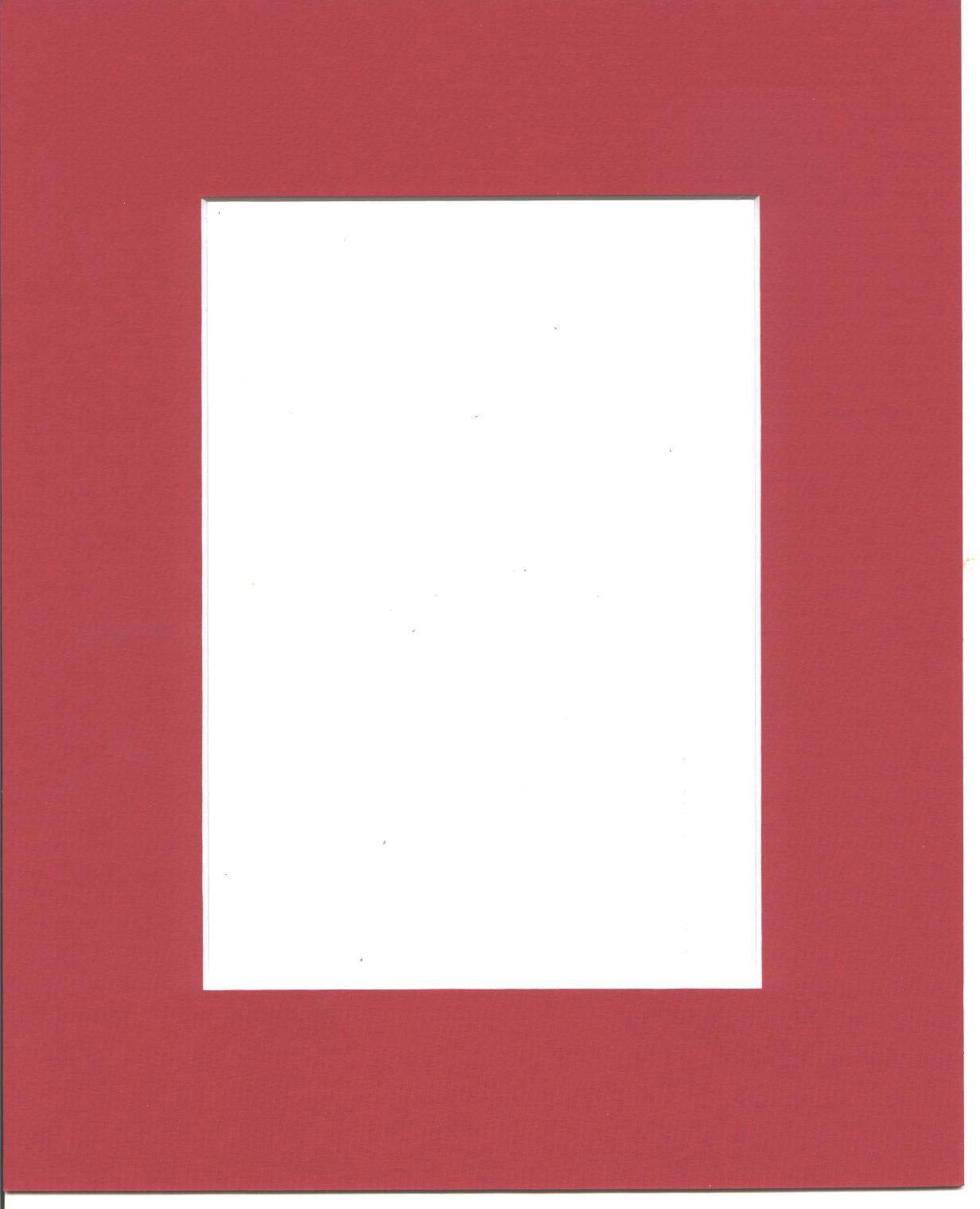 Amazon.com: 24x36 Bright Red Picture Mats Mattes Matting with White ...