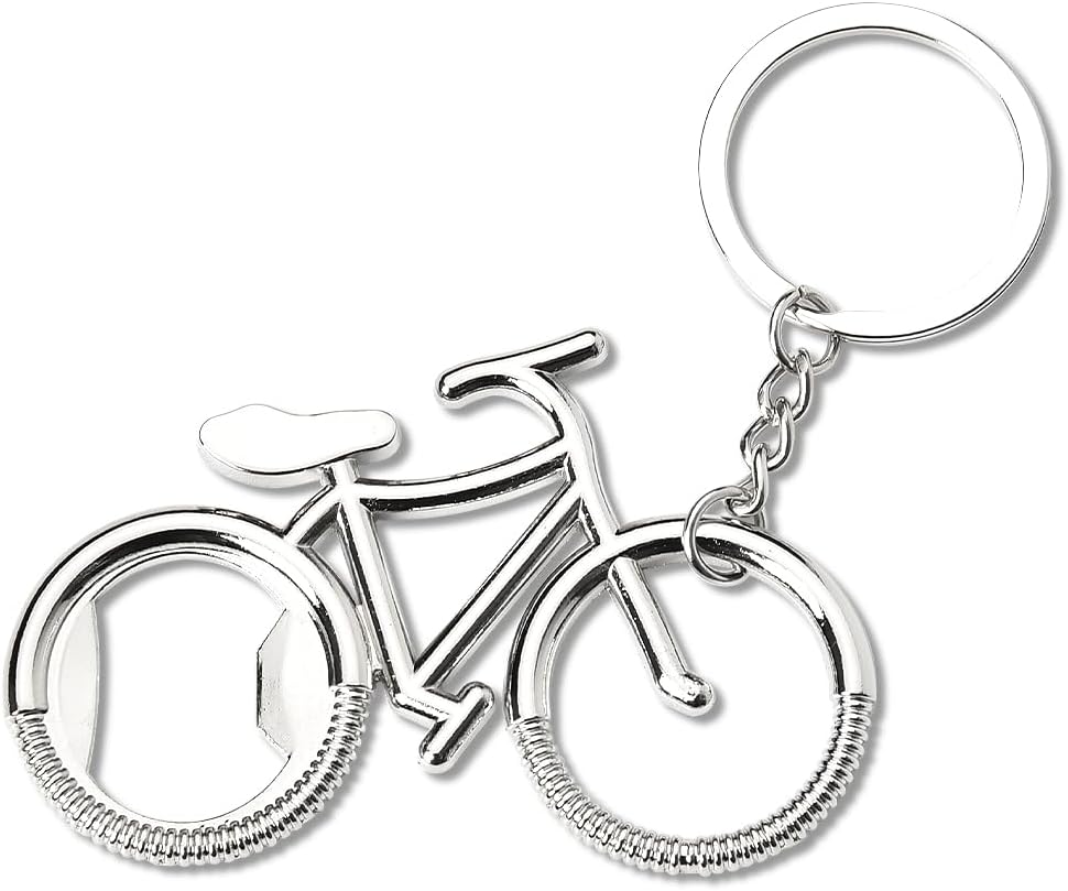 Amazon.com: Bike Bottle Opener Keychain for Bicycle Lovers Mountain ...