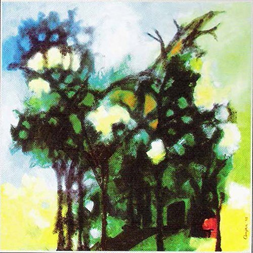 Blue Mountain (Acrylic Painting by Anjan Sengupta) : Anjan Sengupta ...