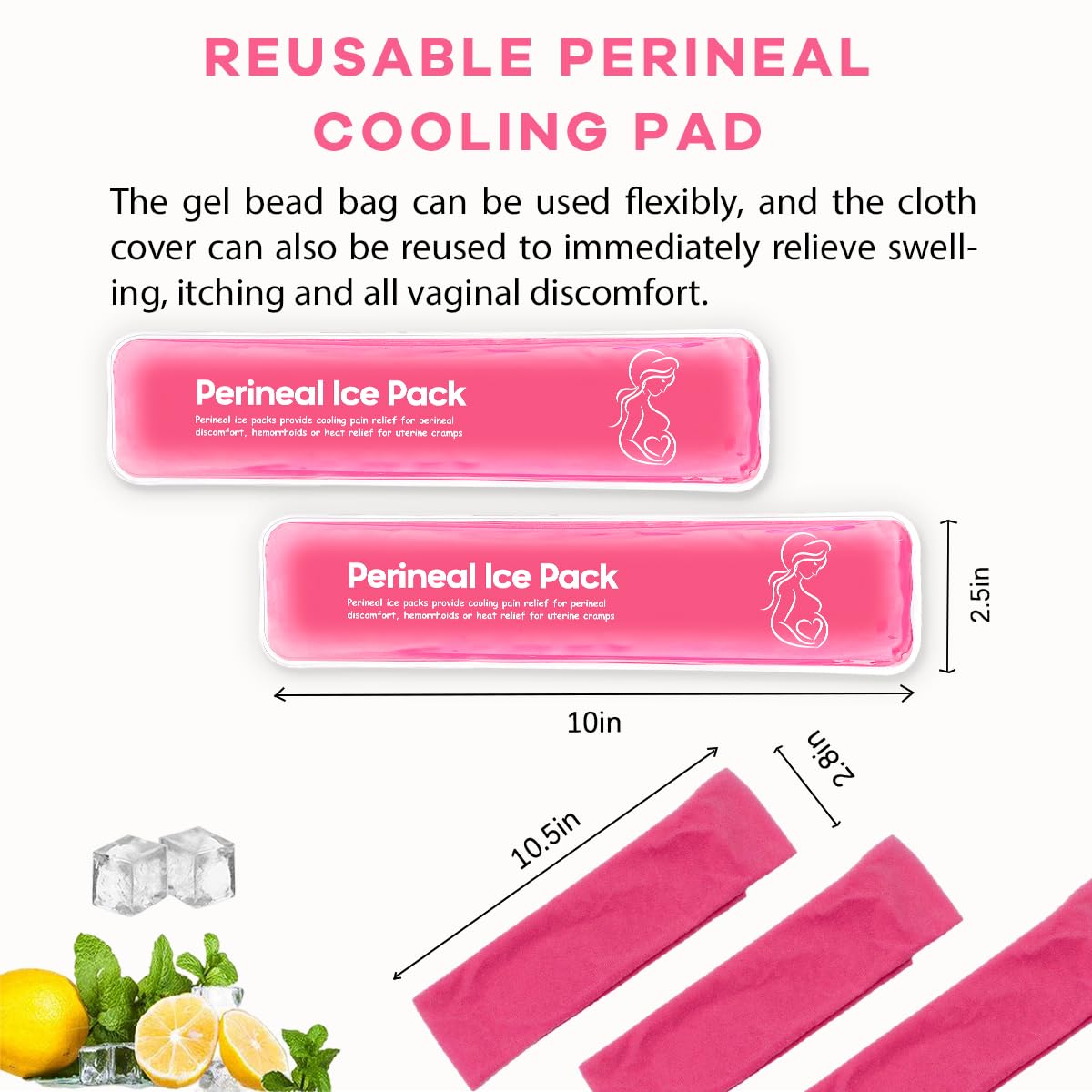 Snapklik.com : Perineal Ice Packs For Postpartum Reusable, Perineal ...