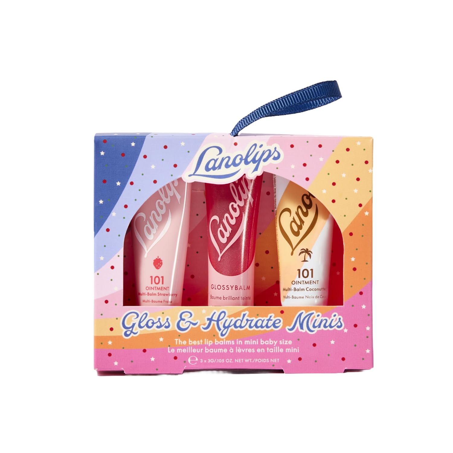Amazon.com : Lanolips Gloss & Hydrate Minis - Travel Size Lip Balm ...