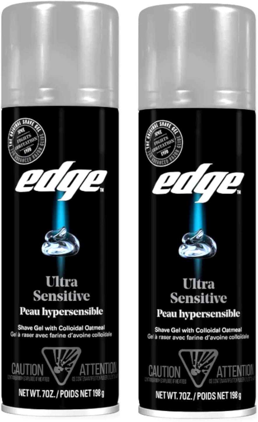 Amazon.com: Edge Shave Gel, Fragrance Free, Ultra Sensitive with Oat ...