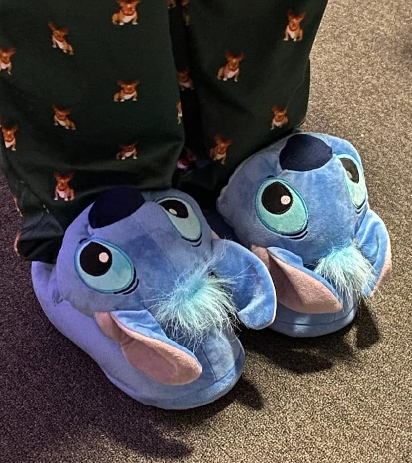 Amazon.com | Disney Ladies Lilo and Stitch Slippers - Ladies Classic ...
