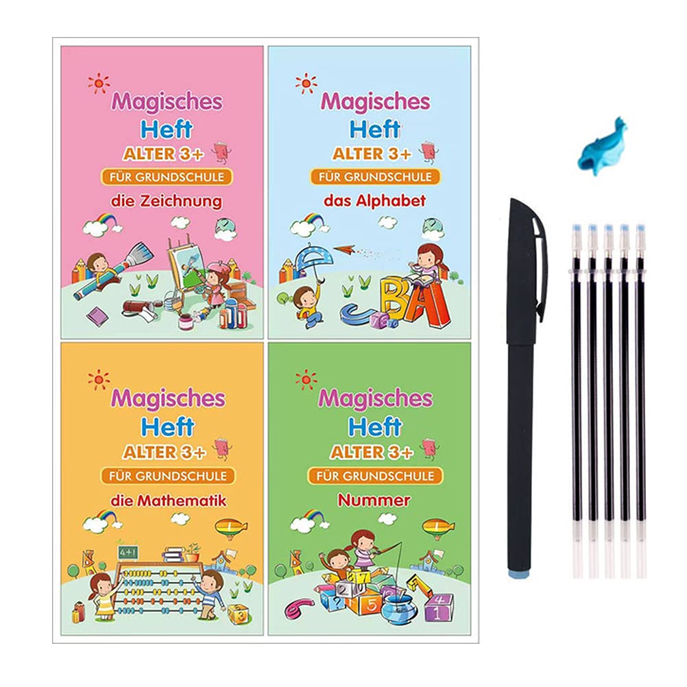 Buy Set of Magic Practice Copybook English Sank Magic Reusable Copybook ...