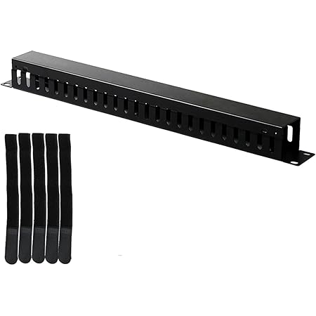 Amazon.com: Raising Electronics 1U Horizontal Rack Mount Cable ...