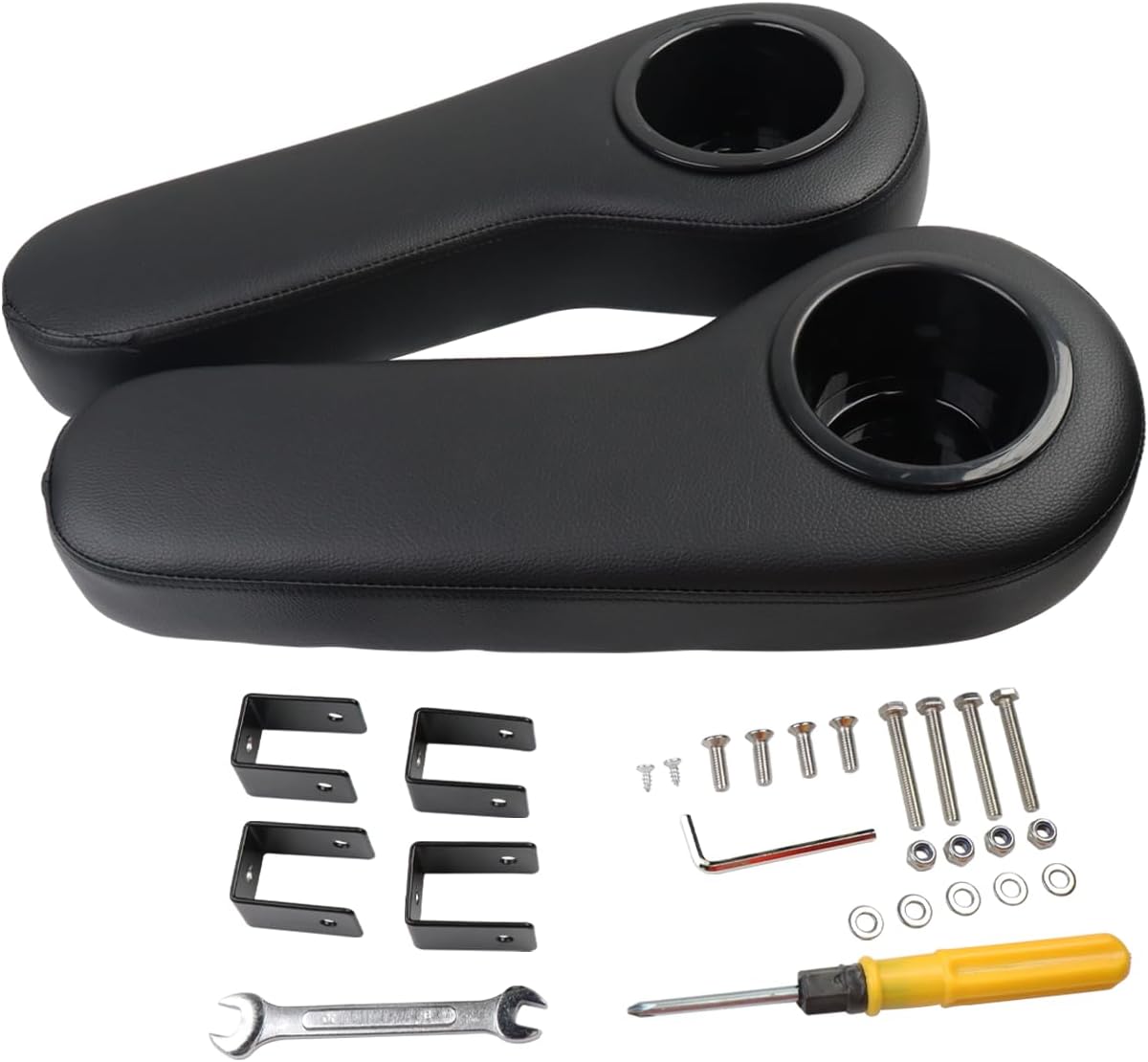 Amazon.com : Golf Cart Armres Golf Cart Rear Seat Arm Rests with Cup ...