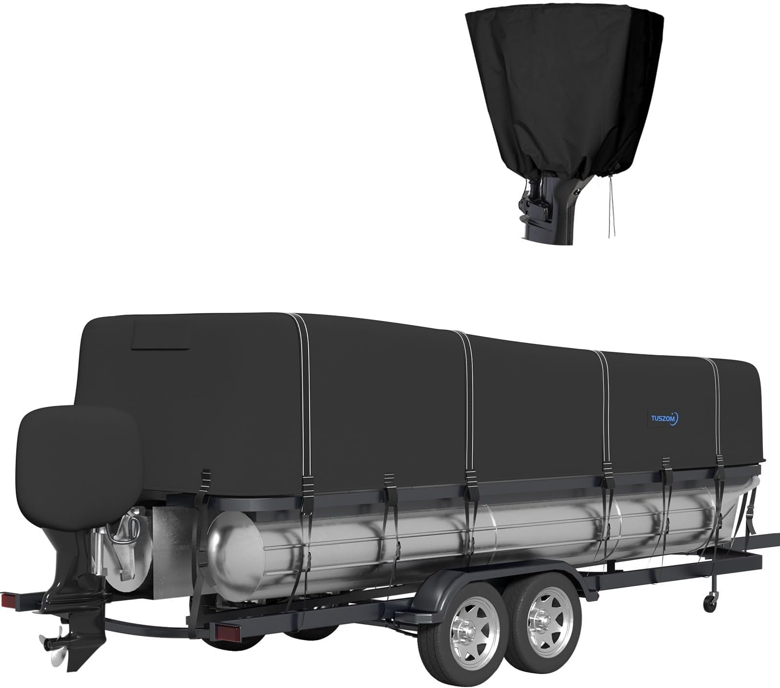 Amazon.com: EliteShield Waterproof Pontoon Boat Cover, Heavy Duty 600D ...