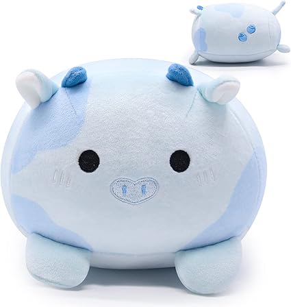 Amazon.com: Blueberry Cow Plush Pillow Kawaii Cow Stuffed Animals, Cute ...