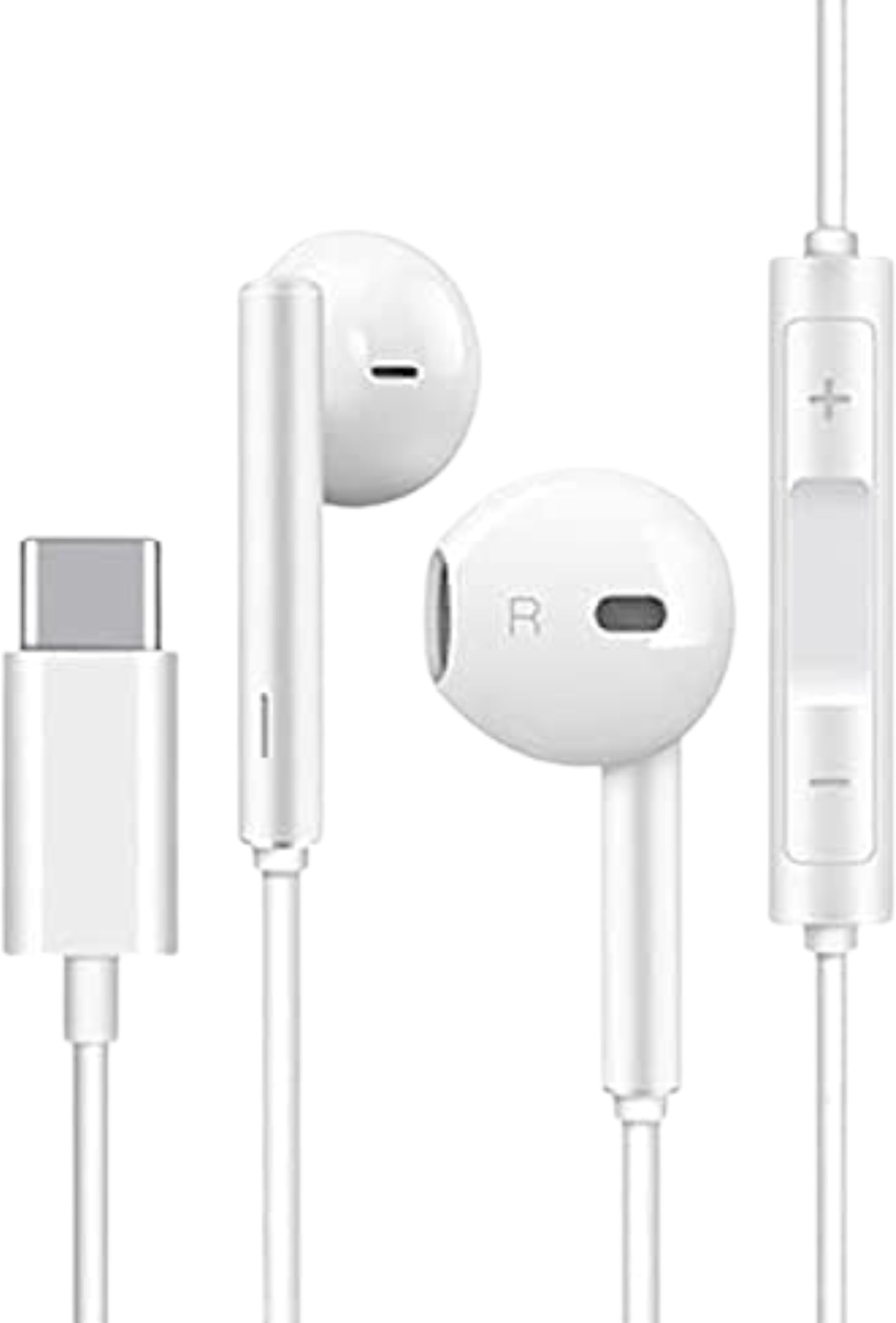 USB C Headphones In-Ear Wired Earphones USB Type C Wired Earbuds with ...