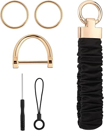 Hpmjz Keychain Wristlet Stretchy Key Chain for Car Keys with D Ring ...