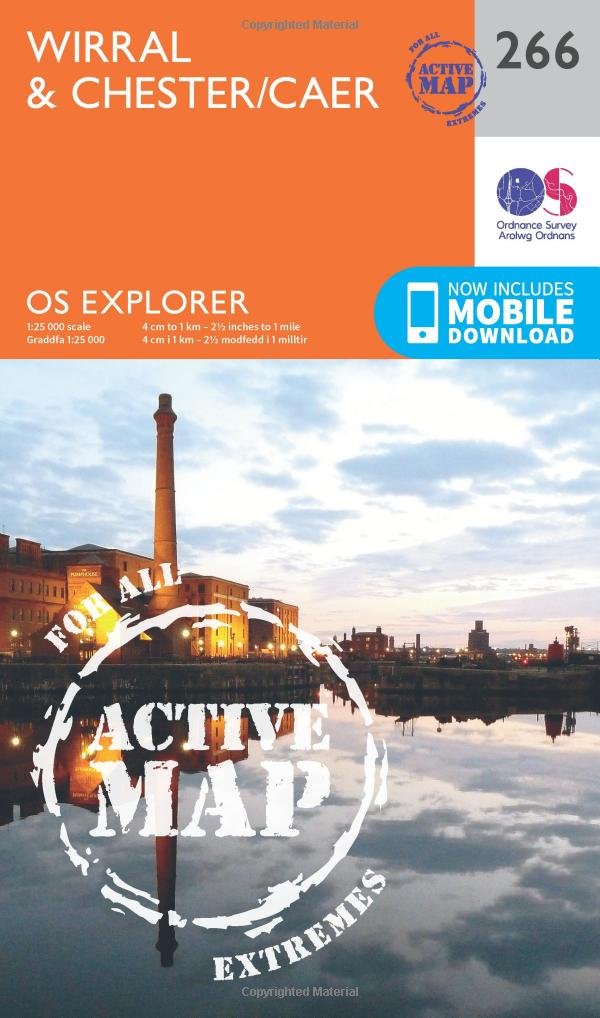 Wirral & Chester Map | Weatherproof | Liverpool | Ordnance Survey | OS ...