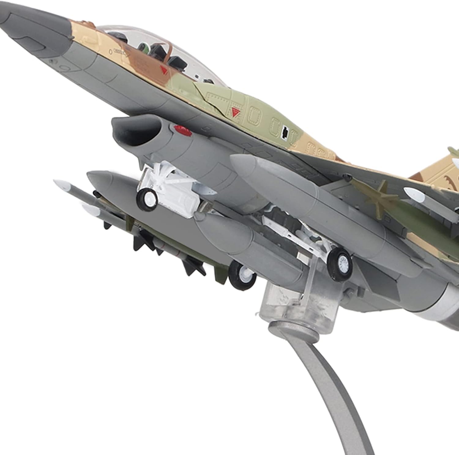 plplaaoo Modelo Fighter Jet, modelo de caza F 16I a escala 172, modelo ...