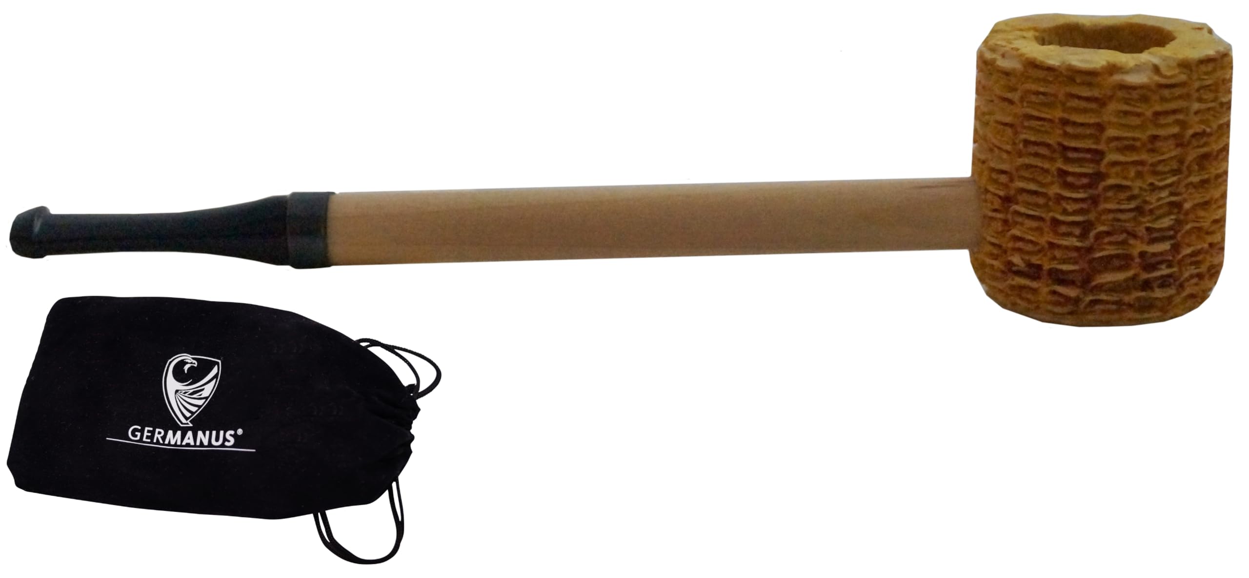 GERMANUS Original Corncob Pipe - Shag Finecut - Tobacco Pipe incl. Pipe ...