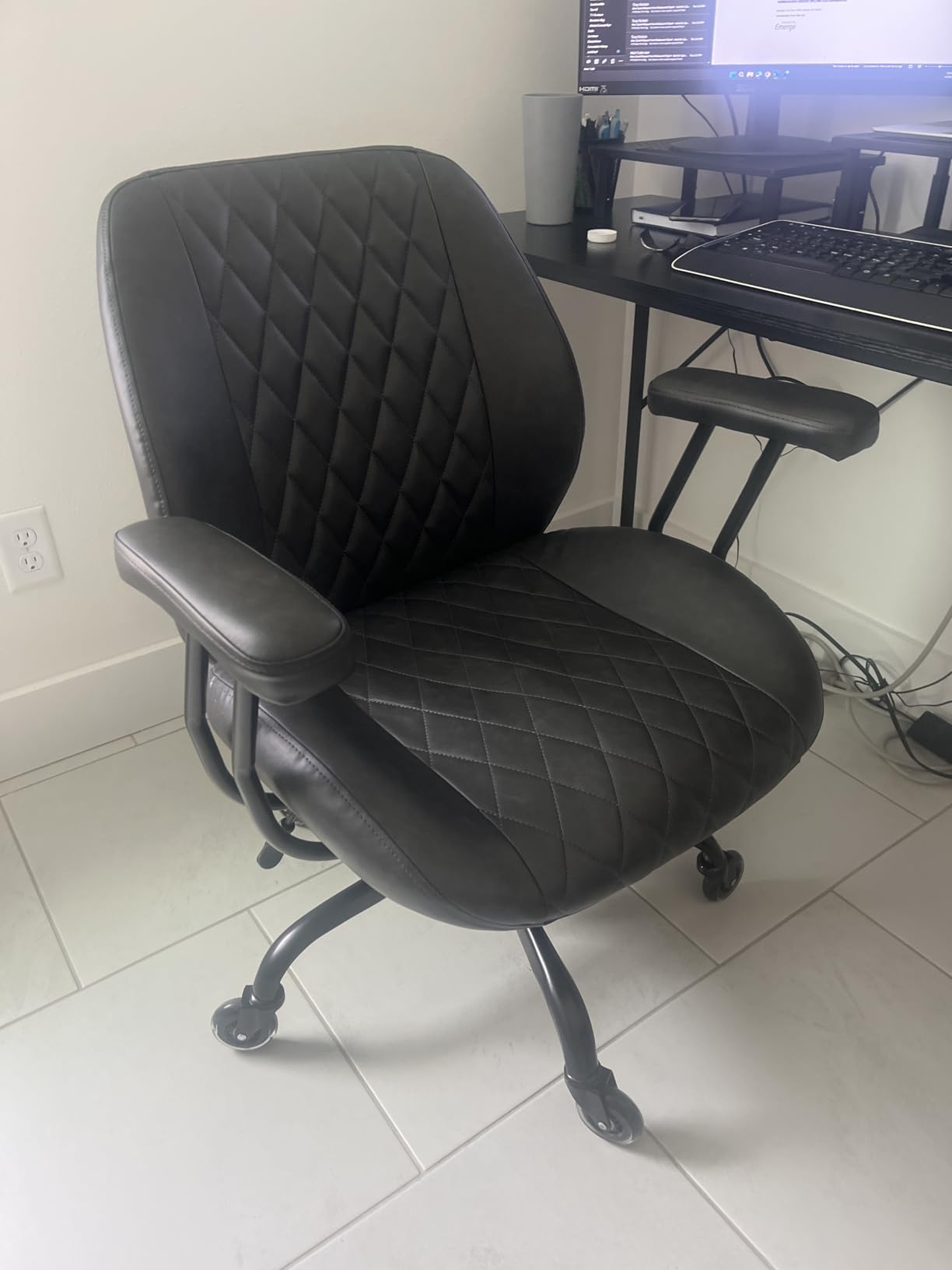 $30/mo - Finance Home Office Desk Chair Office Rubber Casters Ergonomic ...