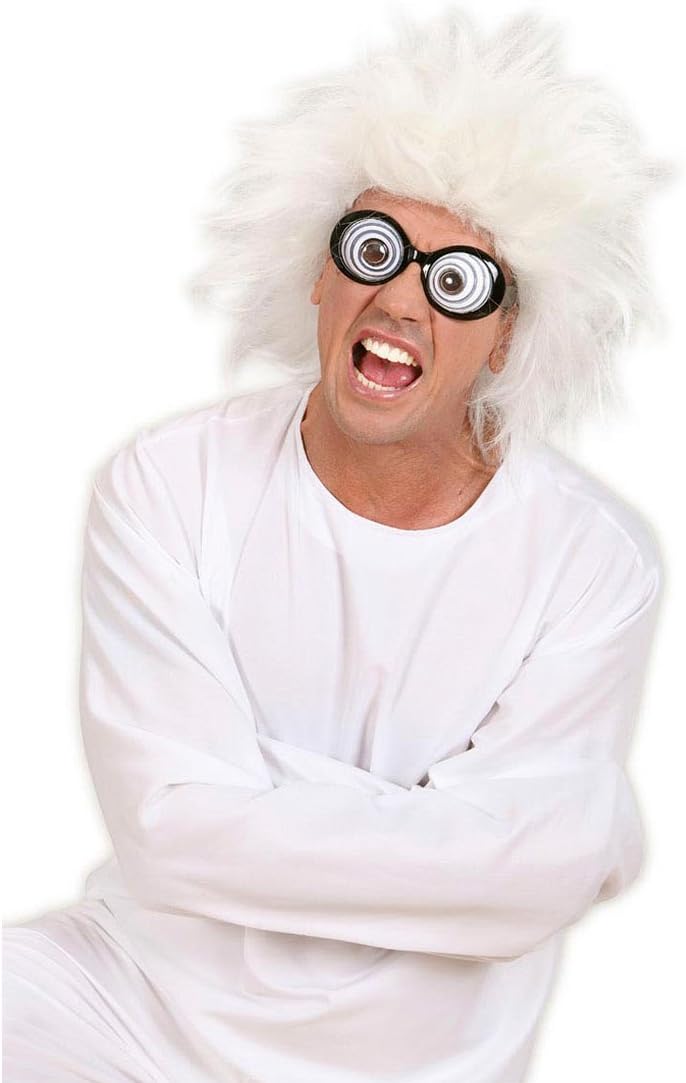 NET TOYS Occhiali da Scienziato Pazzo Professore Matto inventore ...