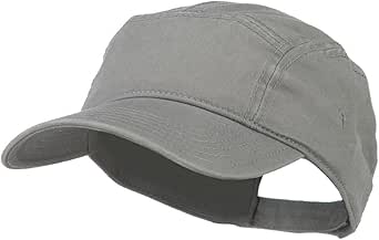 Solid Superior Square Crown Cap - Grey at Amazon Men’s Clothing store