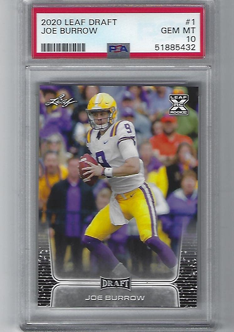 2020 Joe Burrow Leaf Draft Rookie Card Graded Gma Gem | Desertcart Sri ...