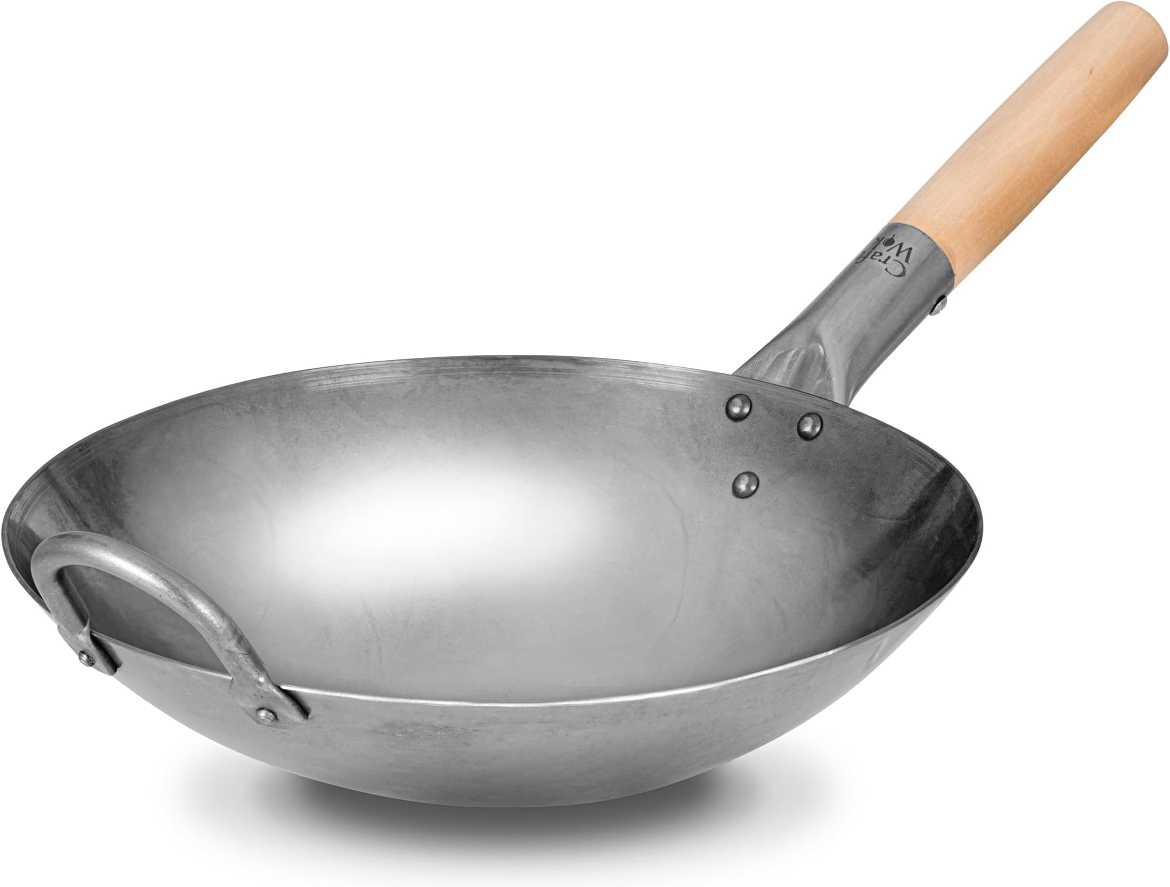 pasoli Wok con Base Plana para la Cocina (también de inducción) | 30 cm ...