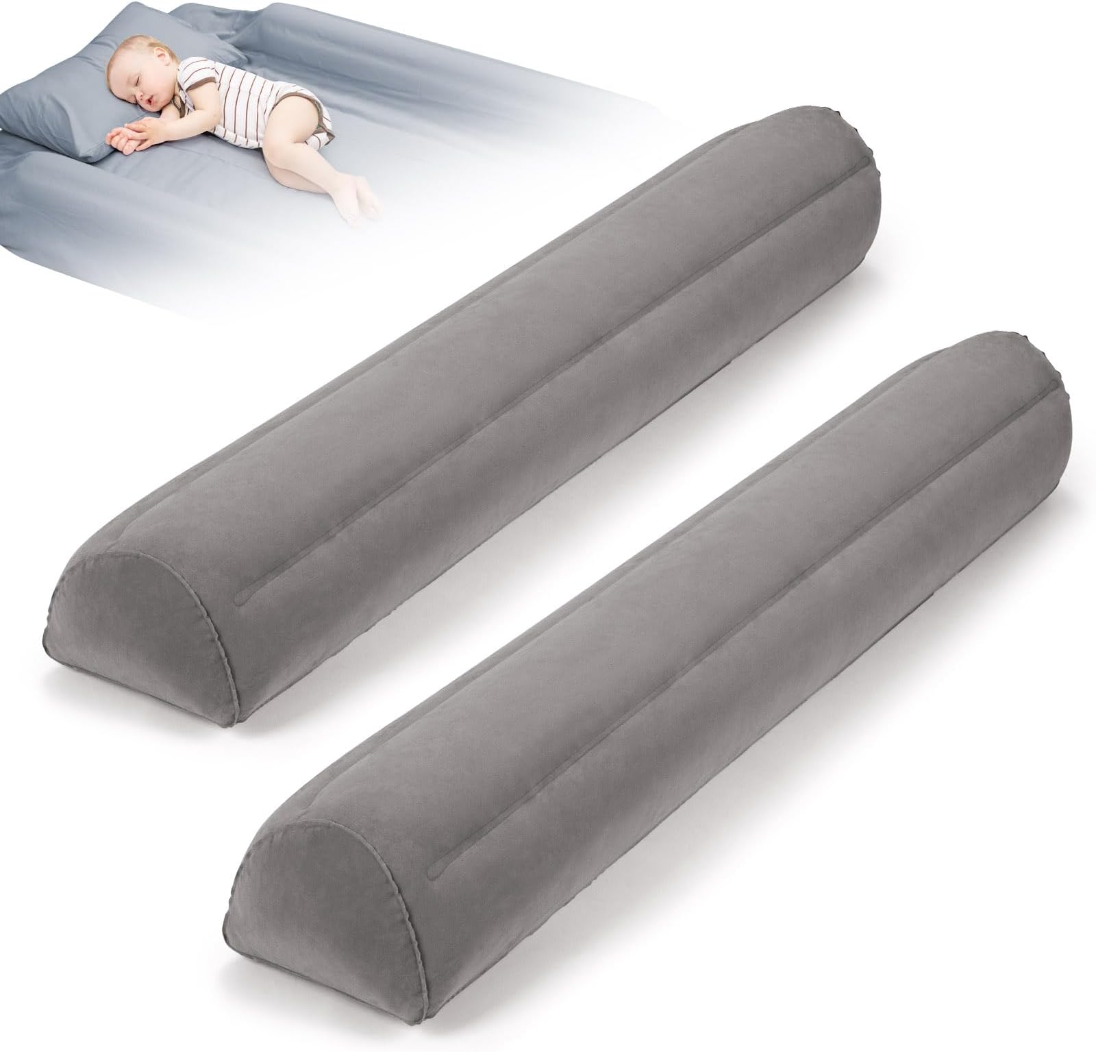 Amazon.com: Bed Rail Bumpers for Toddlers 2pcs - Foam Bed Bumper Guard ...