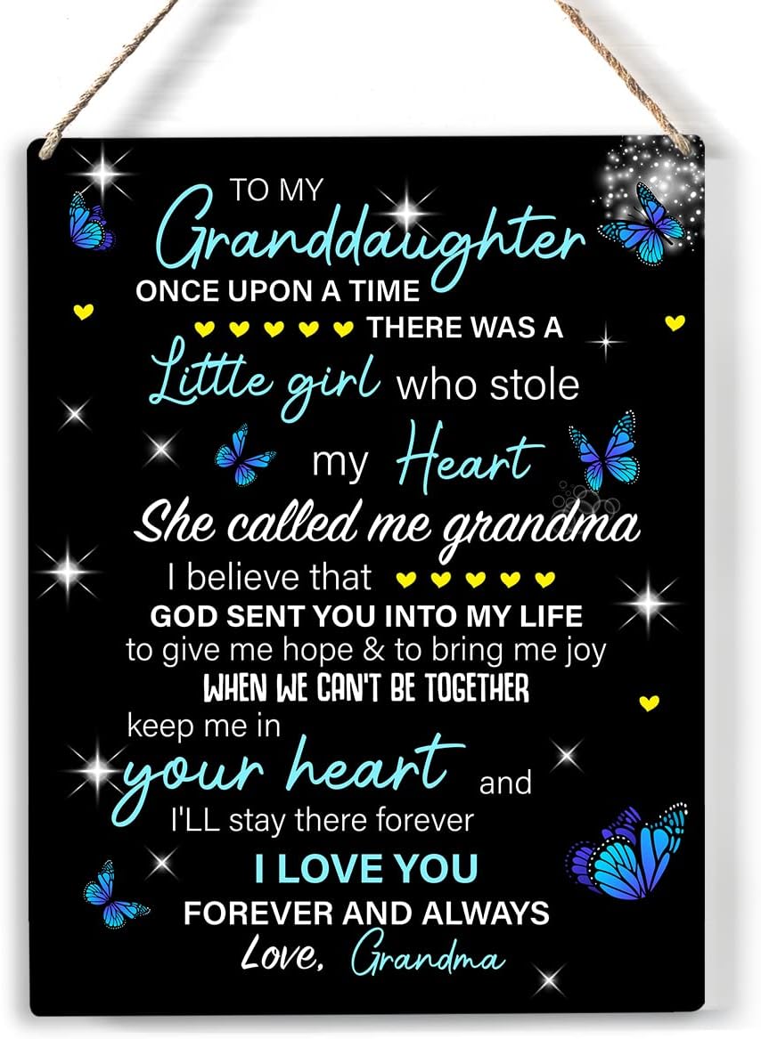 Amazon.com : Granddaughter I Love You Forever and Always Wood Sign to ...