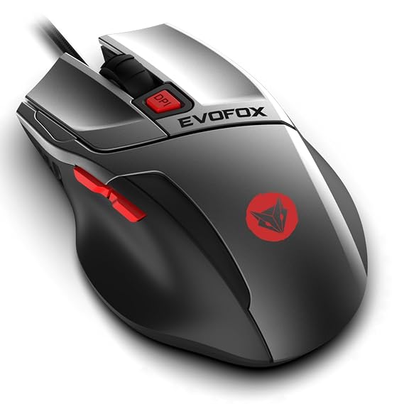 EvoFox Shade Gaming Mouse with 7 Rainbow Color Lighting with Fade ...